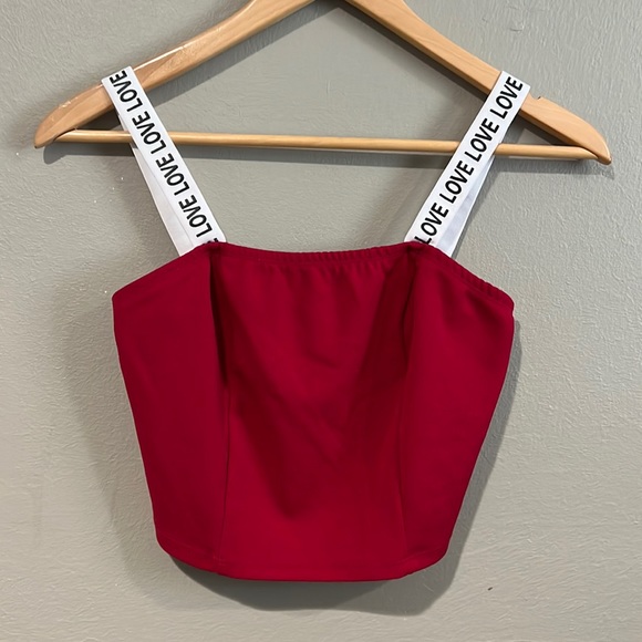 iris | Tops | Super Cute Red Tank Top | Poshmark